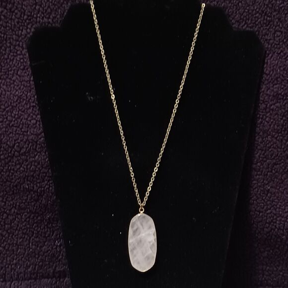 Panacea Cache | Jewelry | Panacea Pink Natural Stone Pendant Necklace ...